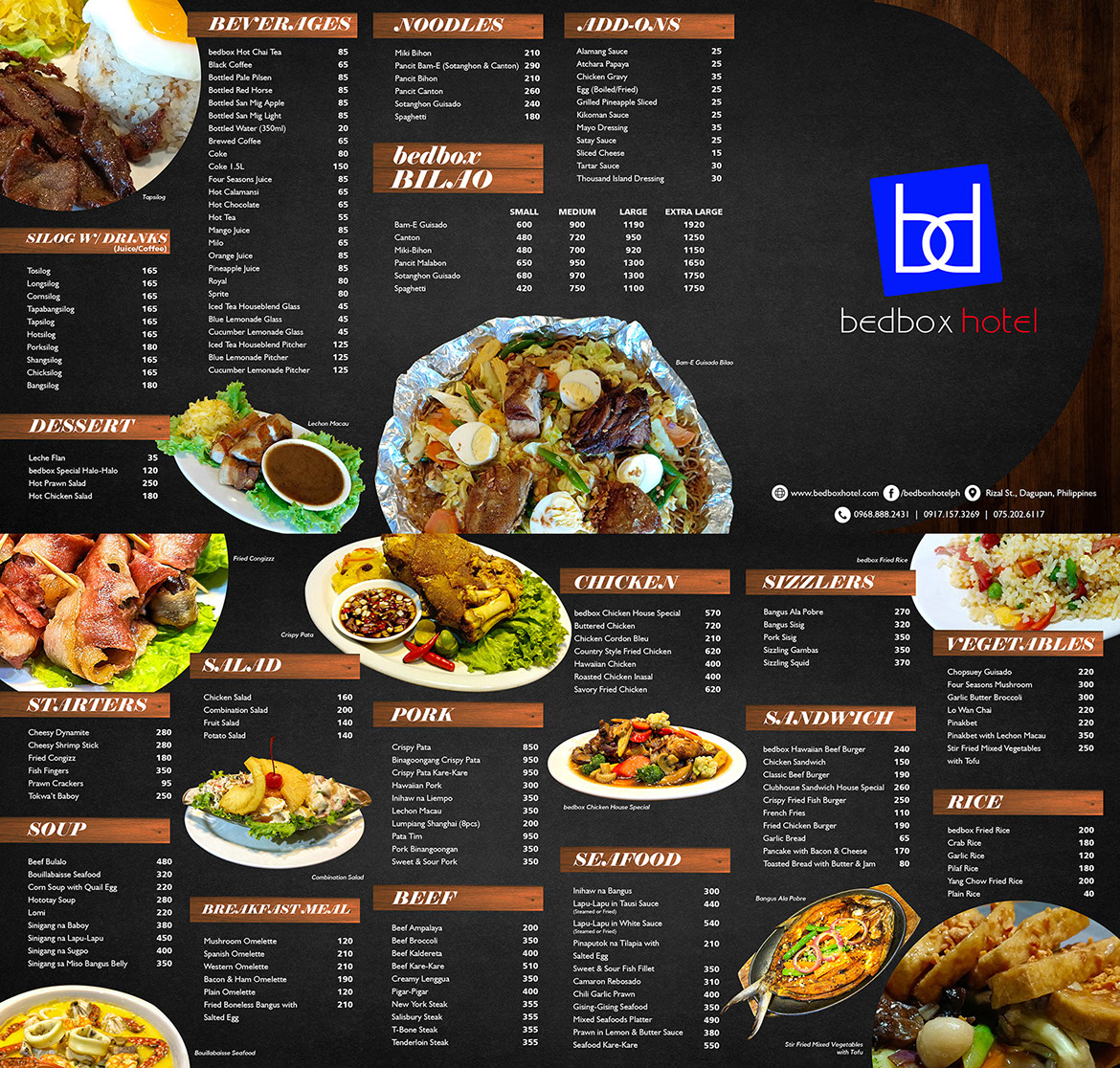 Bedbox Hotel | TAKE OUT AND DELIVERY